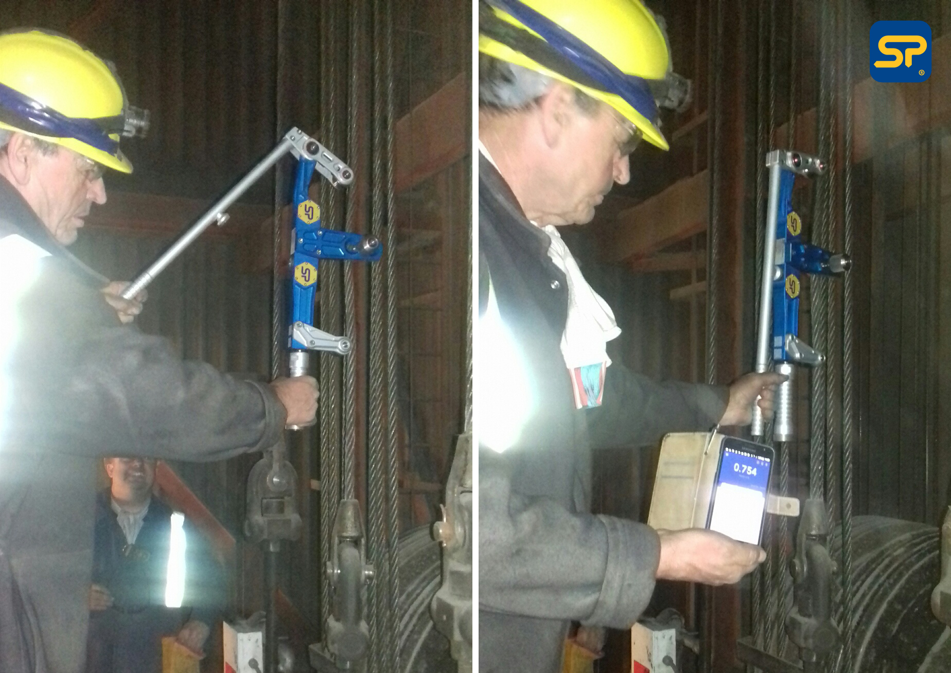 Tensology uses Crosby Straightpoint COLT to measure elevator rope ...